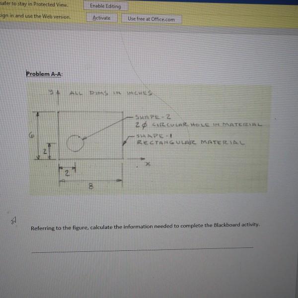 Solved Safer to stay in Protected View Enable Editing Sign | Chegg.com