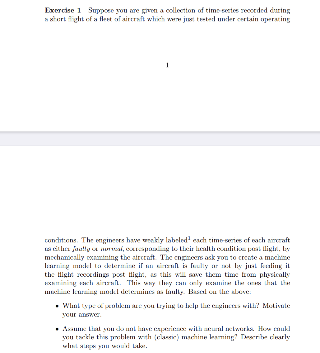 Solved Exercise 1 Suppose you are given a collection of | Chegg.com