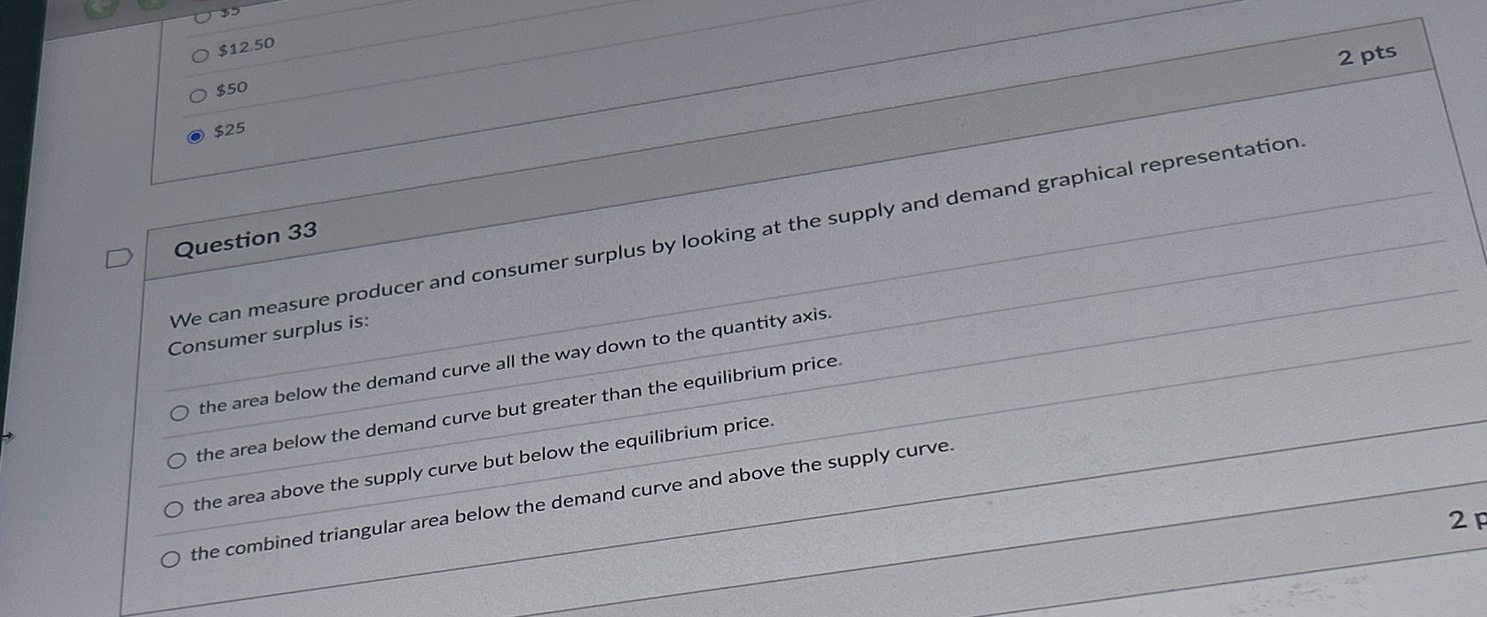 Solved Question 33 We can measure producer and consumer | Chegg.com