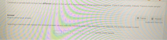 Solved Construct a sample (with at least two different | Chegg.com