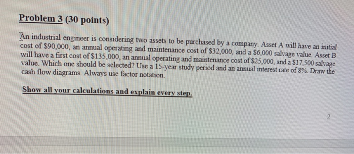 Solved Problem 3 (30 points) An industrial engineer is | Chegg.com