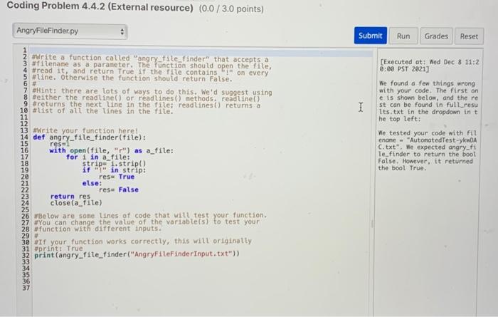 Solved Coding Problem 3210 Advanced External Resource 1001