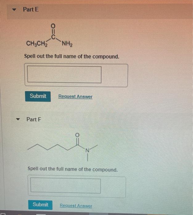 Solved Part A CH3CH2CH2 O Na Spell out the full name of the | Chegg.com
