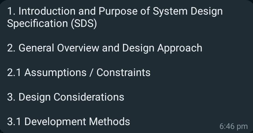 Solved 1. Introduction and Purpose of System Design | Chegg.com