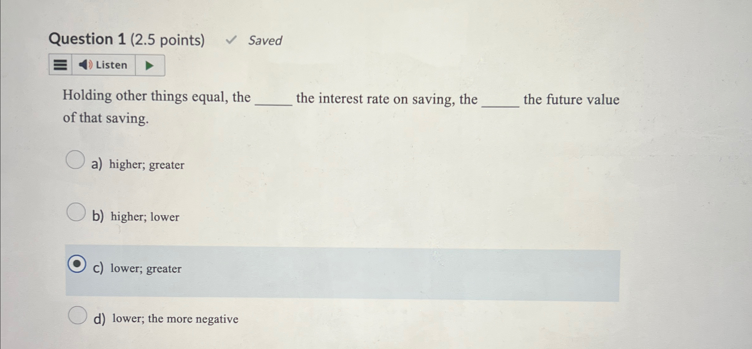 Solved Question 1 (2.5 ﻿points) ﻿SavedHolding other things | Chegg.com