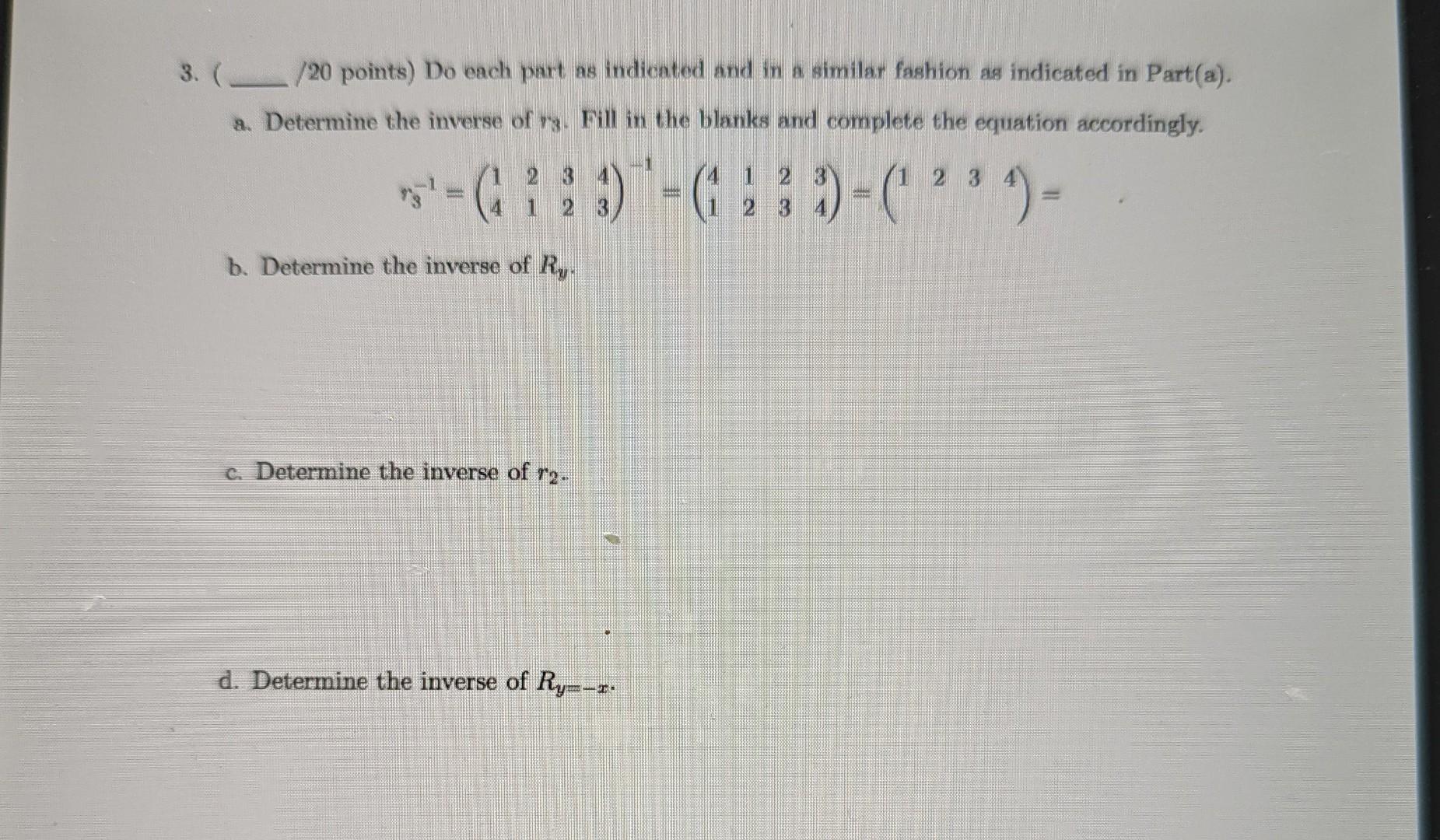 Solved The group operation on D4 is composition of functions | Chegg.com
