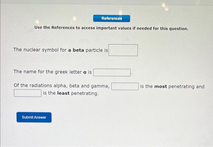 Solved Use the References to access important values if | Chegg.com