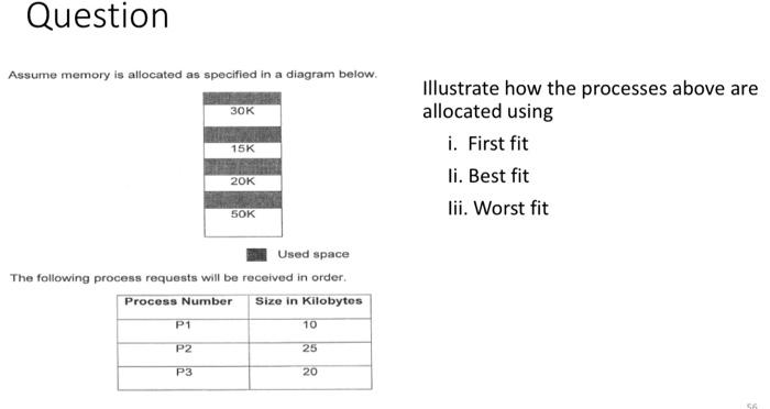 Solved Question Assume Memory Is Allocated As Specified In A 