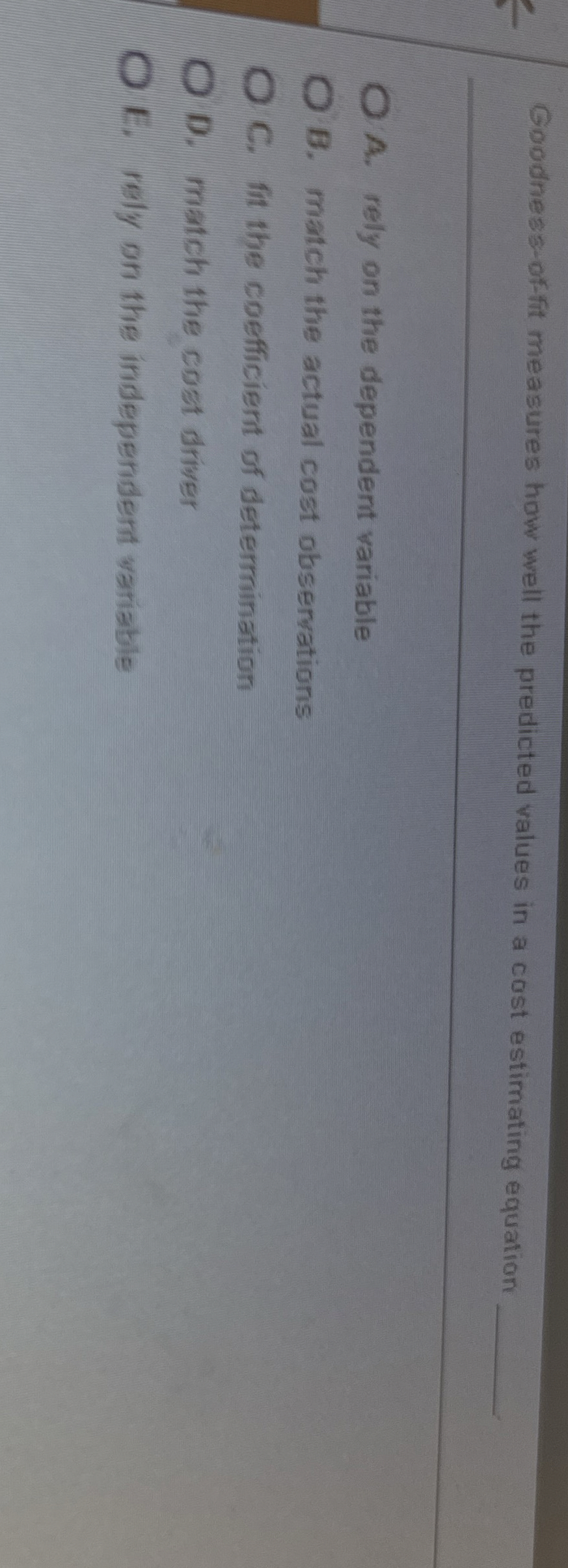 Solved Goodness-of-fit measures how well the predicted | Chegg.com