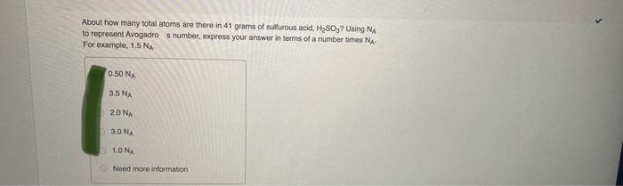 Solved About how many total atoms are there in 41 grams of | Chegg.com