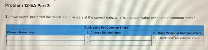 Solved Required information Problem 13-5A Computing book | Chegg.com