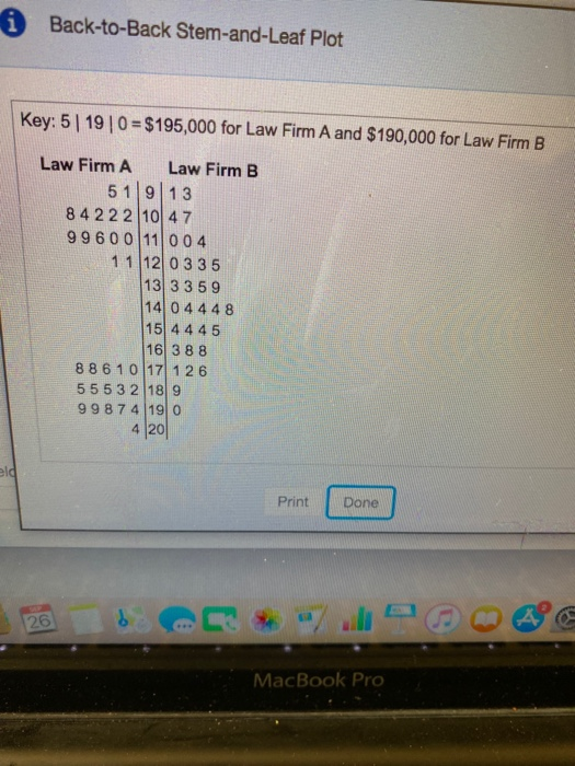 A back-to-back stem-and-leaf plot compares two data | Chegg.com
