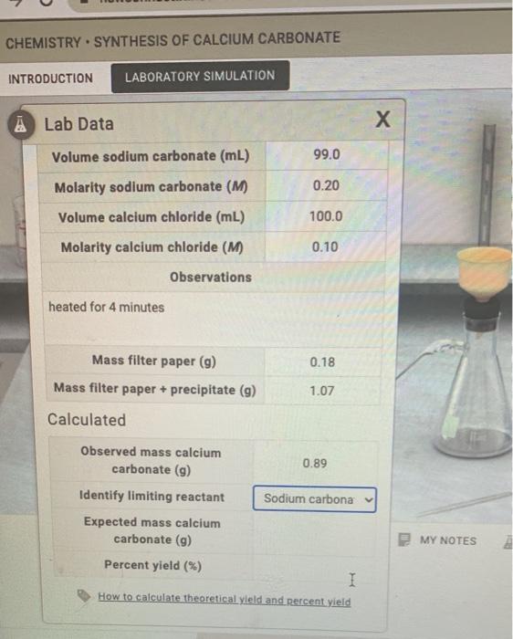 Solved how to find expected mass of calcium carbonate (g)how | Chegg.com