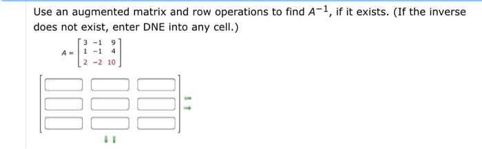 Solved Use an augmented matrix and row operations to find | Chegg.com