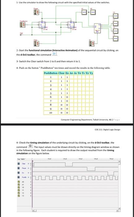 1. Use the simulator to draw the following circuit | Chegg.com