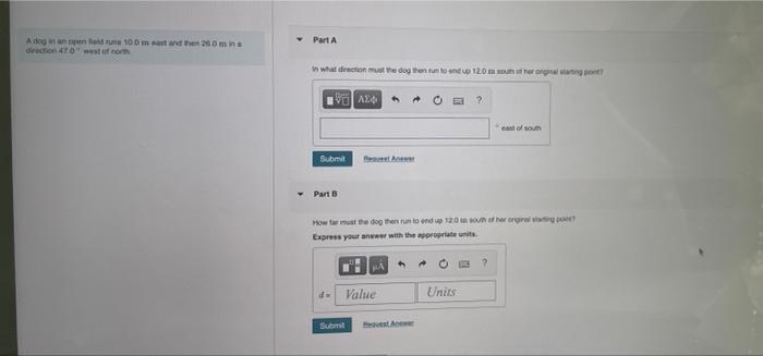 Solved Part A Adogan open de 100 m and the domina direct | Chegg.com