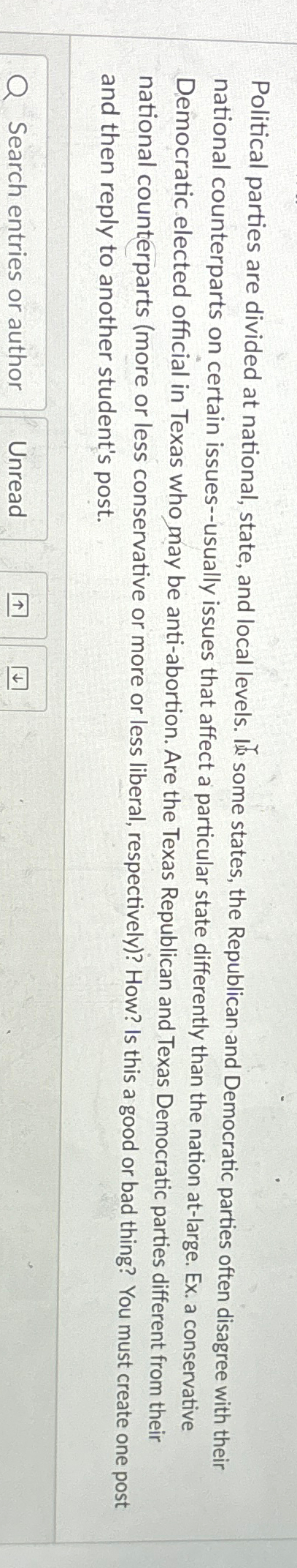 Solved Political parties are divided at national, state, and | Chegg.com