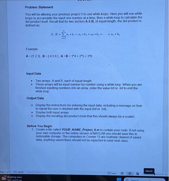 Solved MATLAB CODEProblem Statement You will be altering | Chegg.com