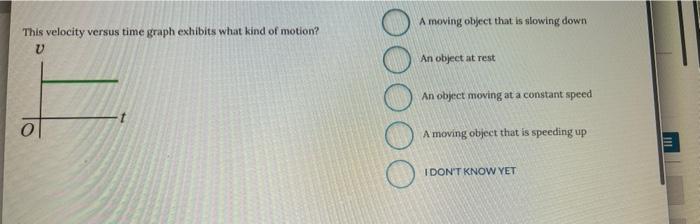 Solved A moving object that is slowing down This velocity | Chegg.com