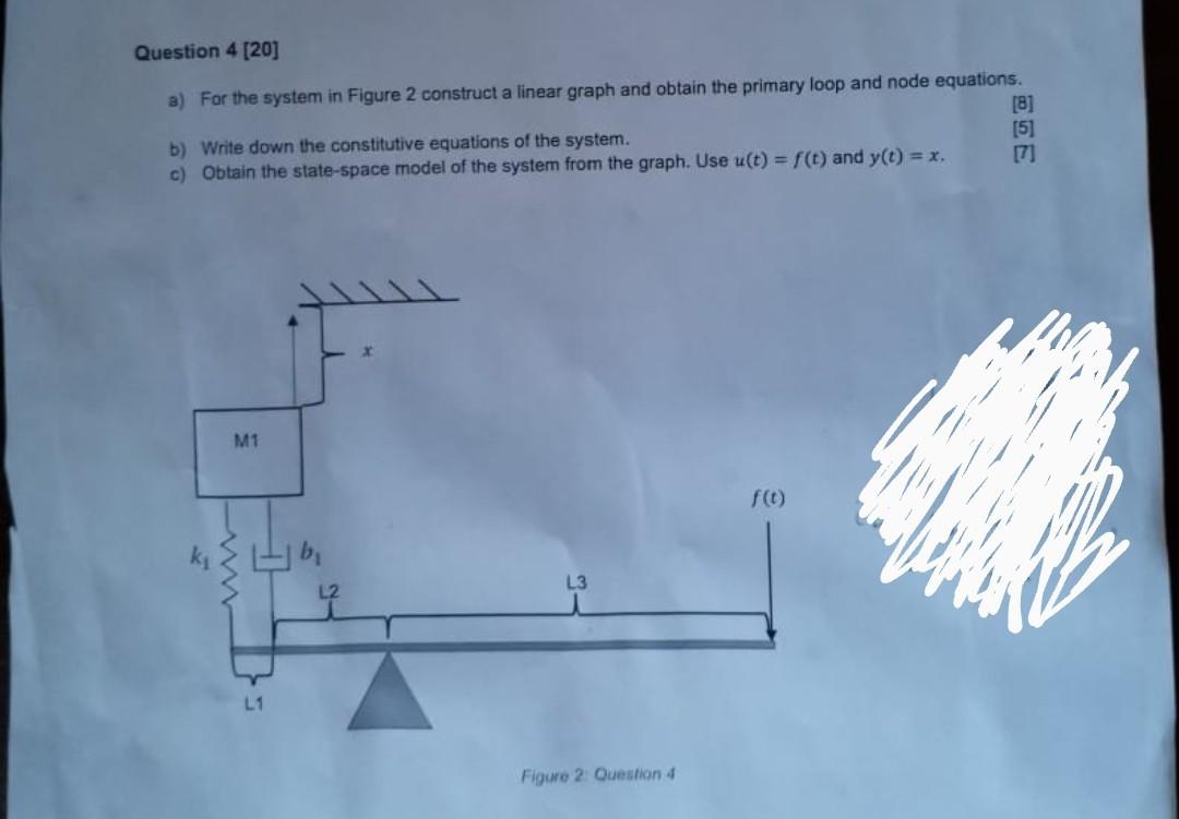 Solved Question 4 20 A For The System In Figure 2