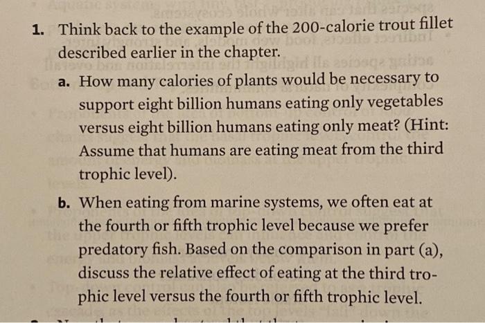 Solved 1. Think back to the example of the 200 -calorie | Chegg.com