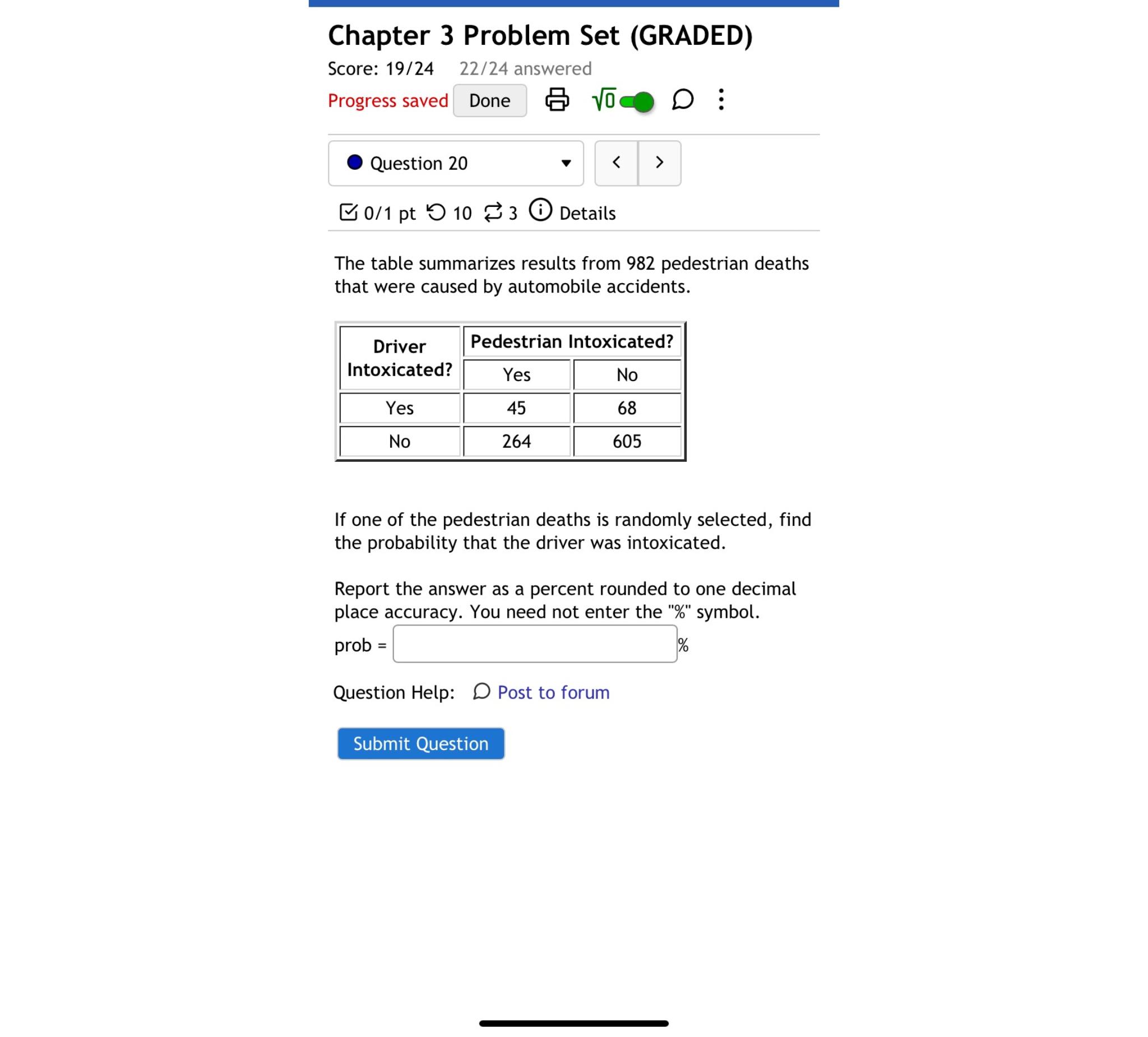 Solved Chapter 3 ﻿Problem Set (GRADED)Score: 19/24 22/24 | Chegg.com