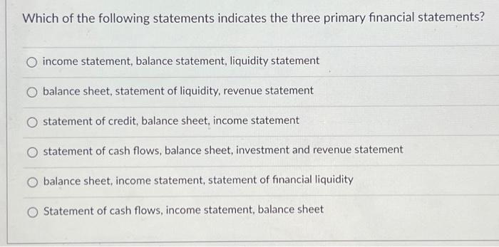 Solved Which of the following statements indicates the three | Chegg.com