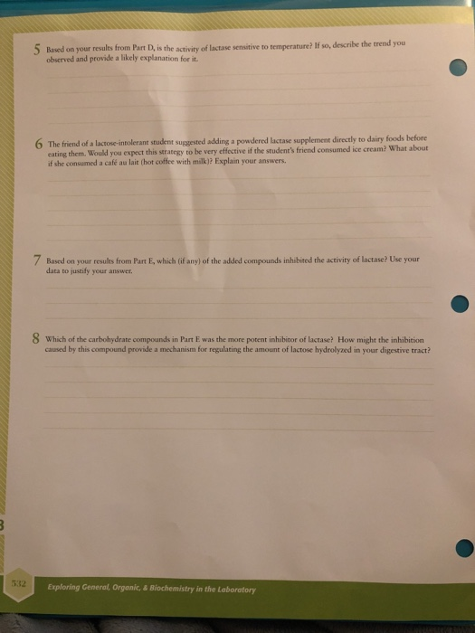 Solved Name REFLECTIVE EXERCISES 8.6 Lab Partner Date Lab | Chegg.com