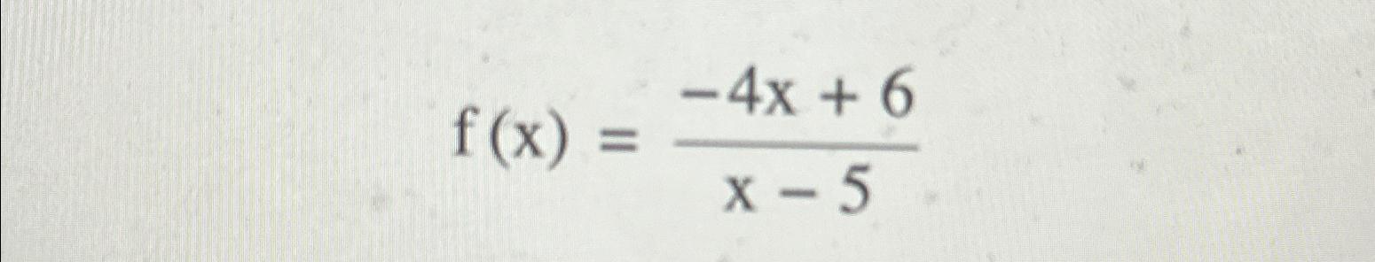 Solved f(x)=-4x+6x-5 | Chegg.com