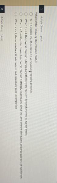 Solved 1Multiple Choice1 ﻿pointWhich of the following | Chegg.com