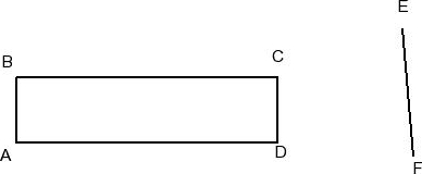 Solved Construct a rectangle with area equal to rectangle | Chegg.com