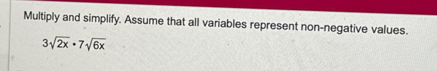 Solved Multiply and simplify. Assume that all variables | Chegg.com