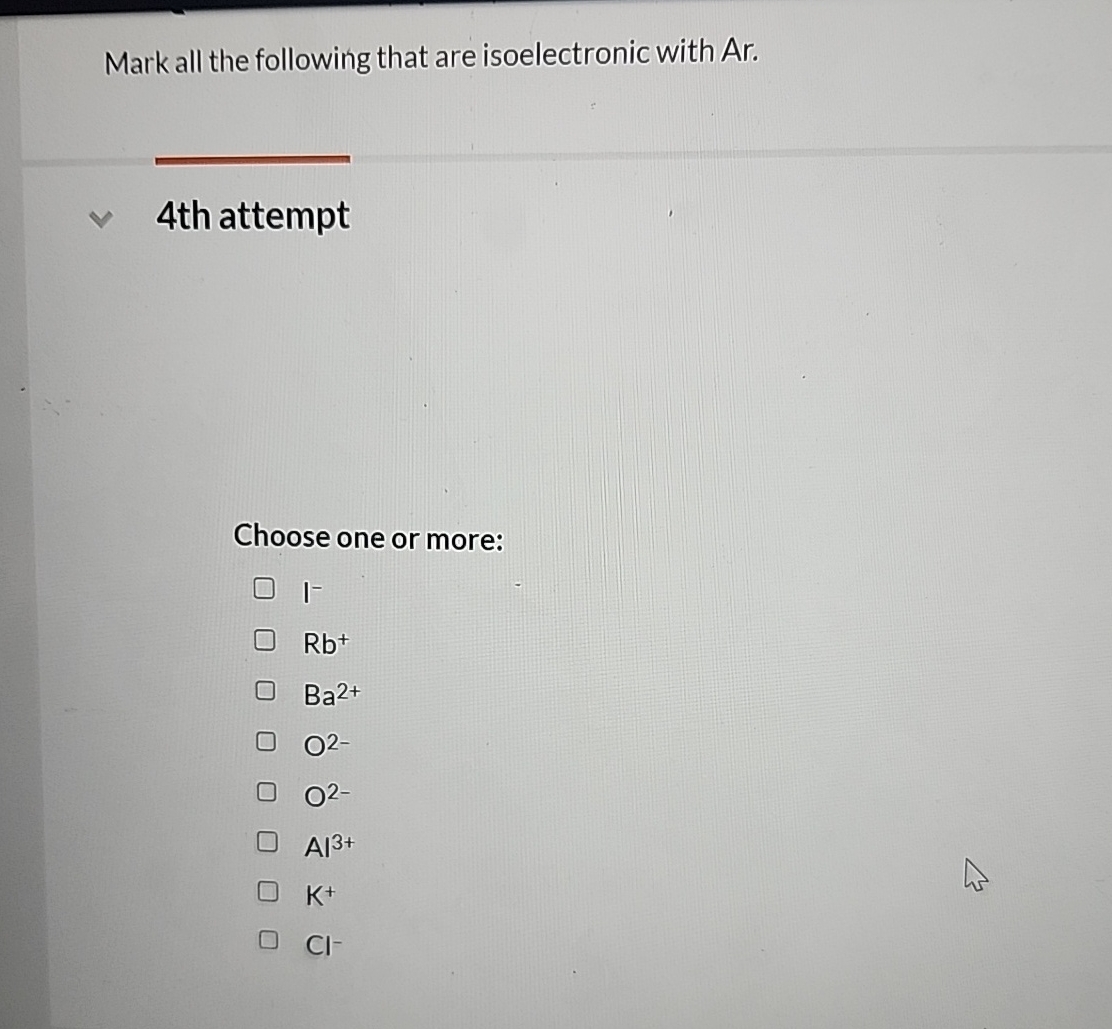 Solved Mark all the following that are isoelectronic with | Chegg.com