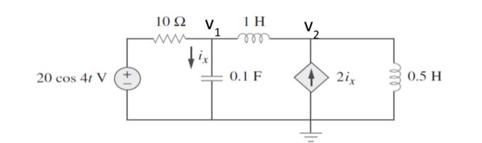 Solved Determine, by the methods of nodes and meshes, the | Chegg.com