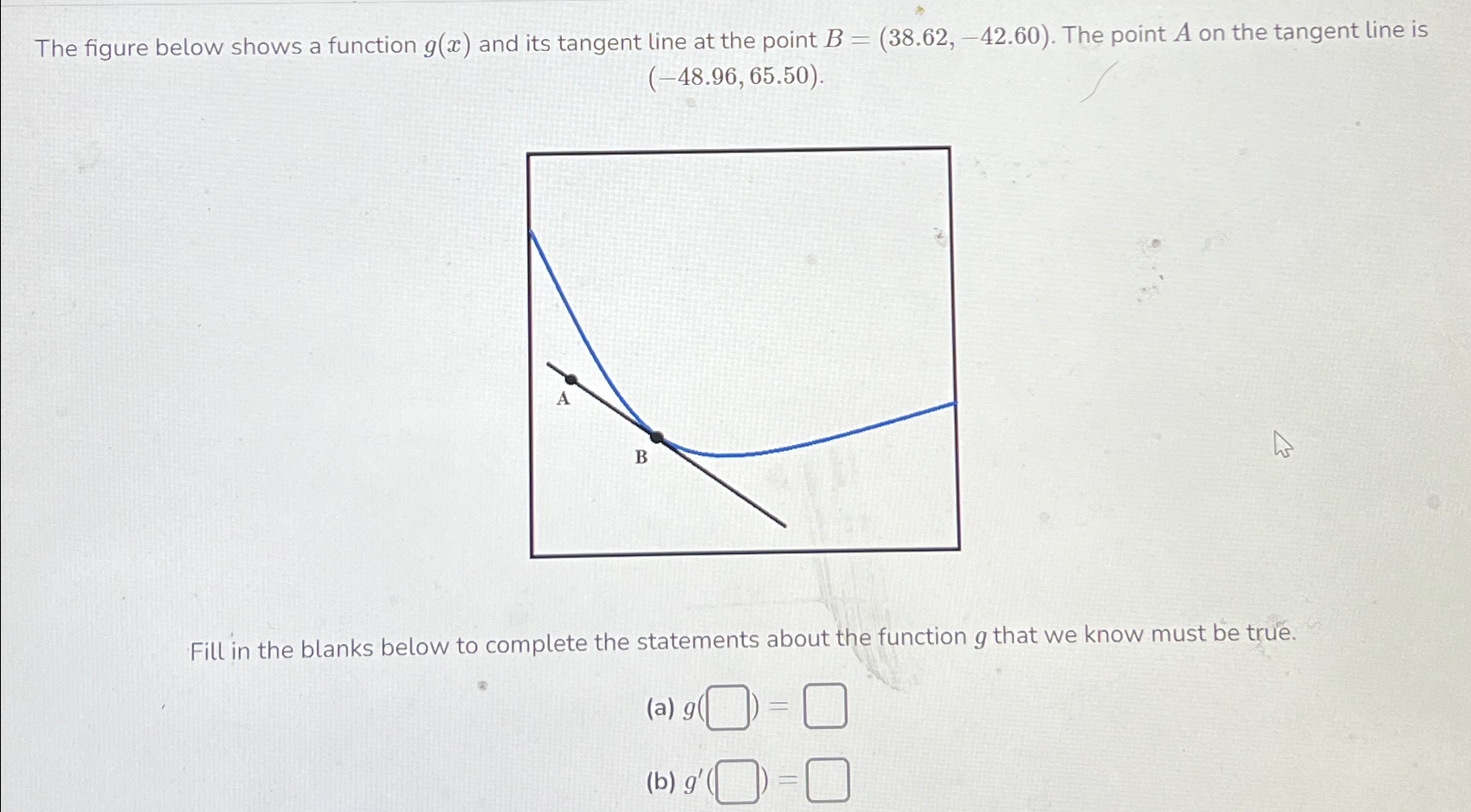 Solved The figure below shows a function g(x) ﻿and its | Chegg.com
