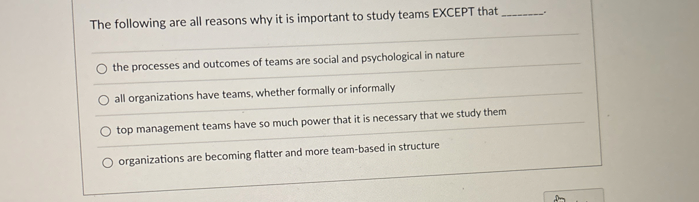 Solved The following are all reasons why it is important to | Chegg.com