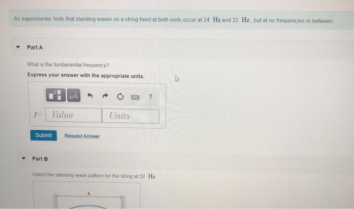Solved an experimenter finds that standing waves on a string | Chegg.com