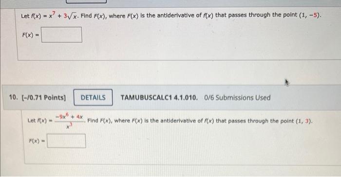 Solved Let F X X7 3x Find F X Where F X Is The