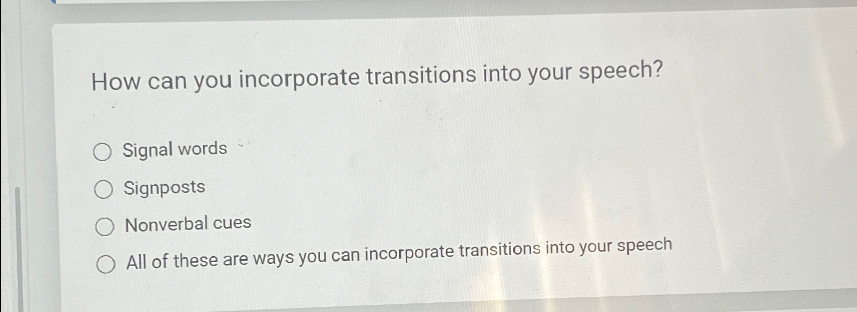Solved How can you incorporate transitions into your | Chegg.com