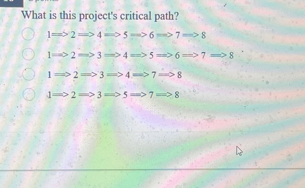 Solved What is this project's critical | Chegg.com