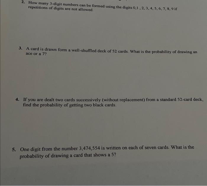 Solved 2. How many 3-digit numbers can be formed using the | Chegg.com