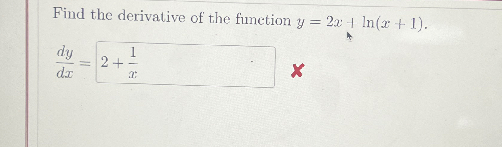 Solved Find the derivative of the function | Chegg.com