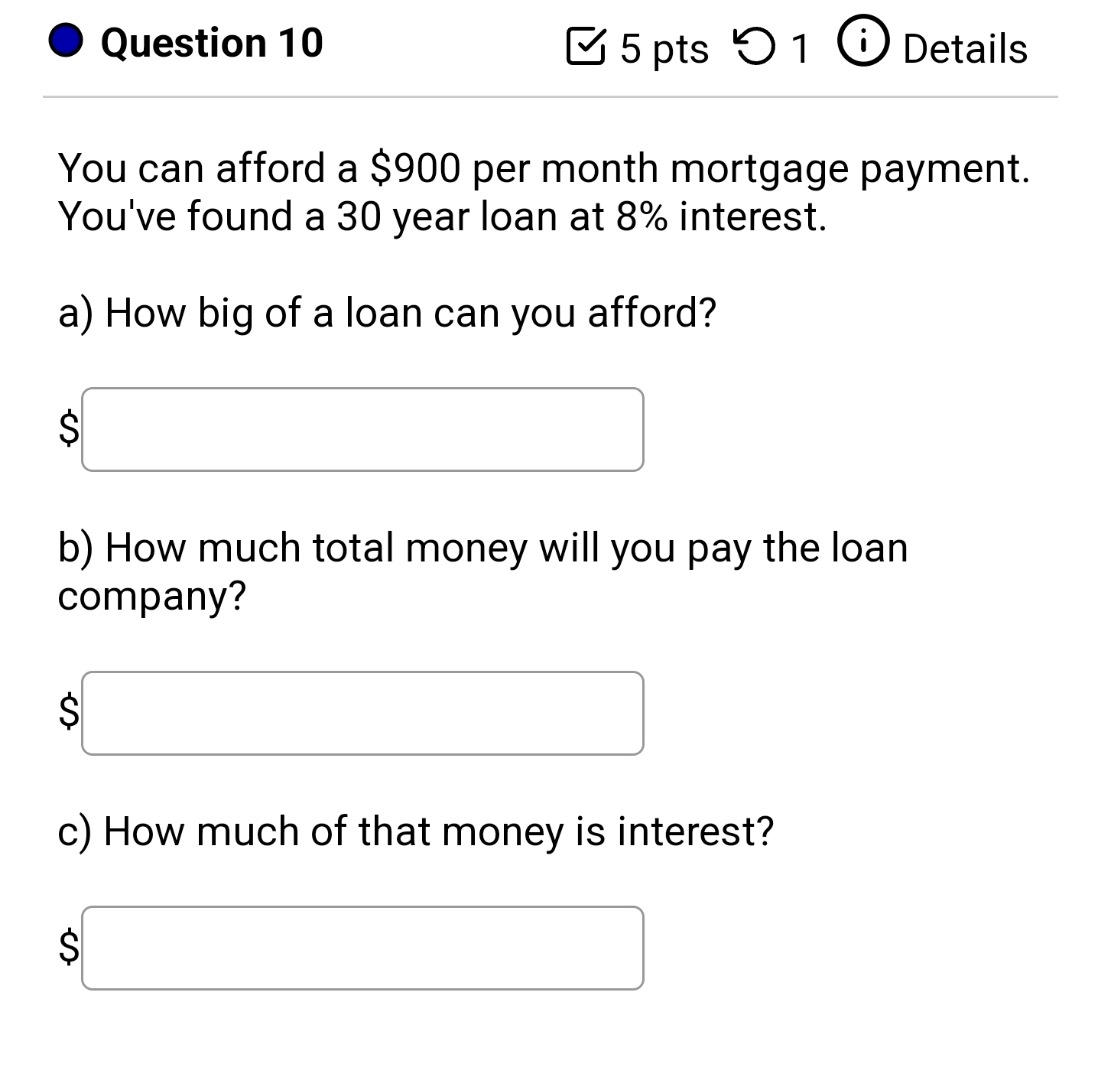 Solved How to solve Question 105 pts1DetailsYou can afford | Chegg.com ... Solved How to solve Question 105 pts1DetailsYou can afford | Chegg.com ...