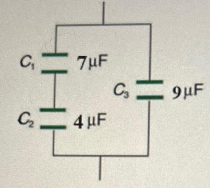 Solved find the total capacitance for a combination of | Chegg.com