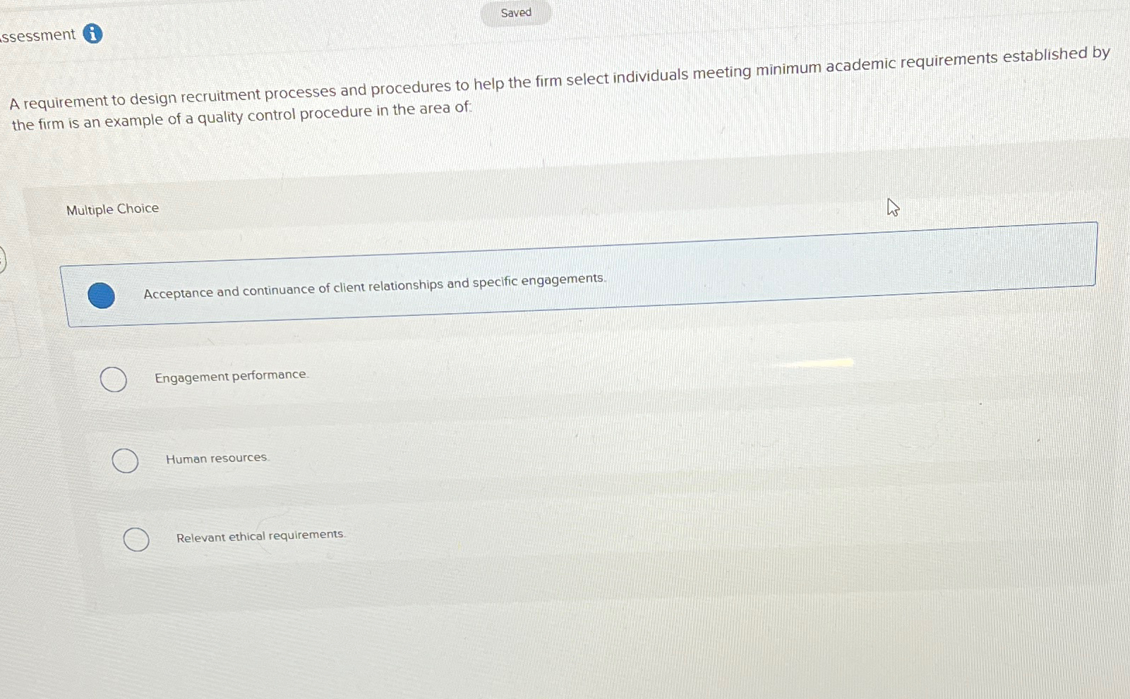 Solved ssessmentA requirement to design recruitment | Chegg.com