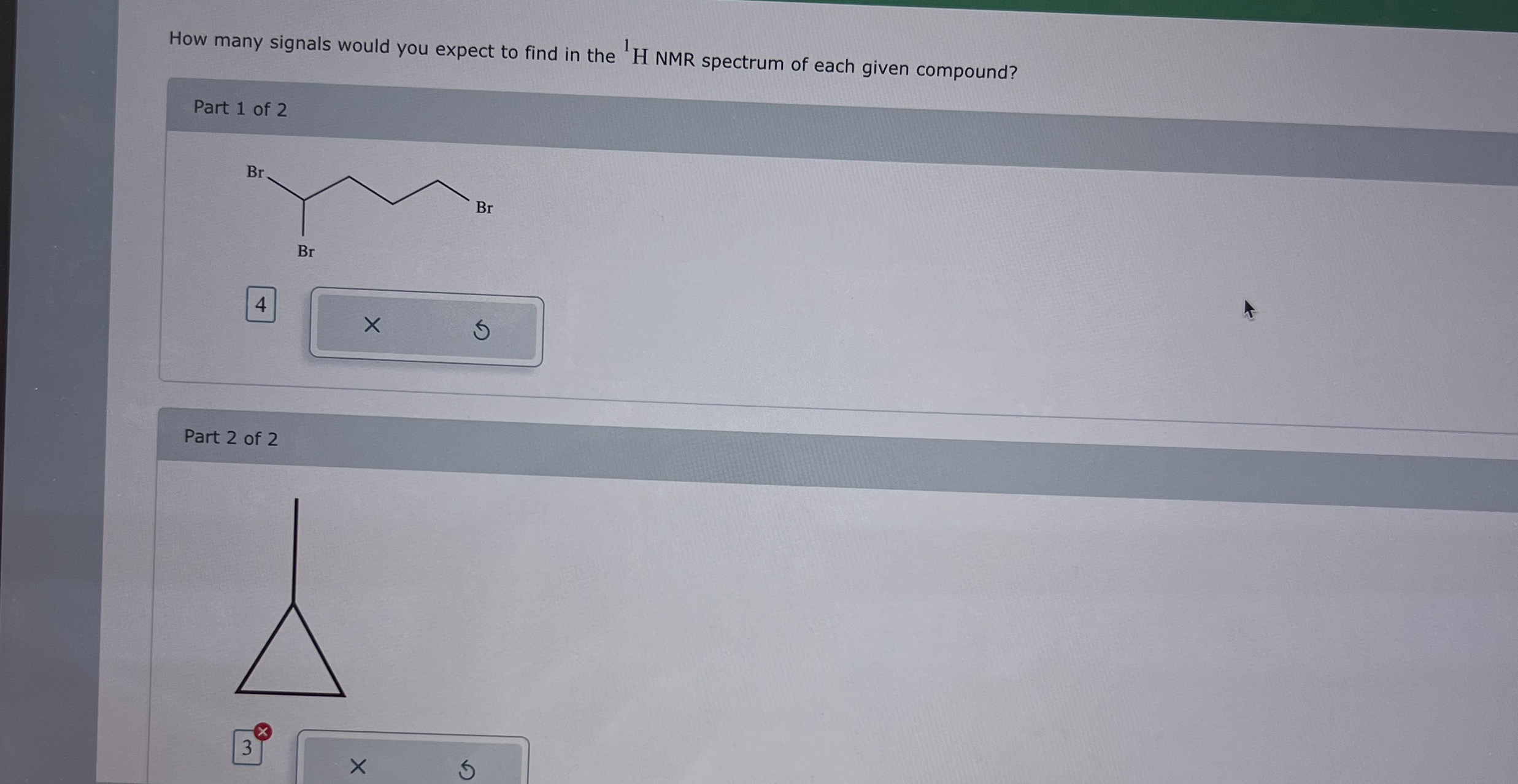 Solved How many signals would you expect to find in the ?1H | Chegg.com