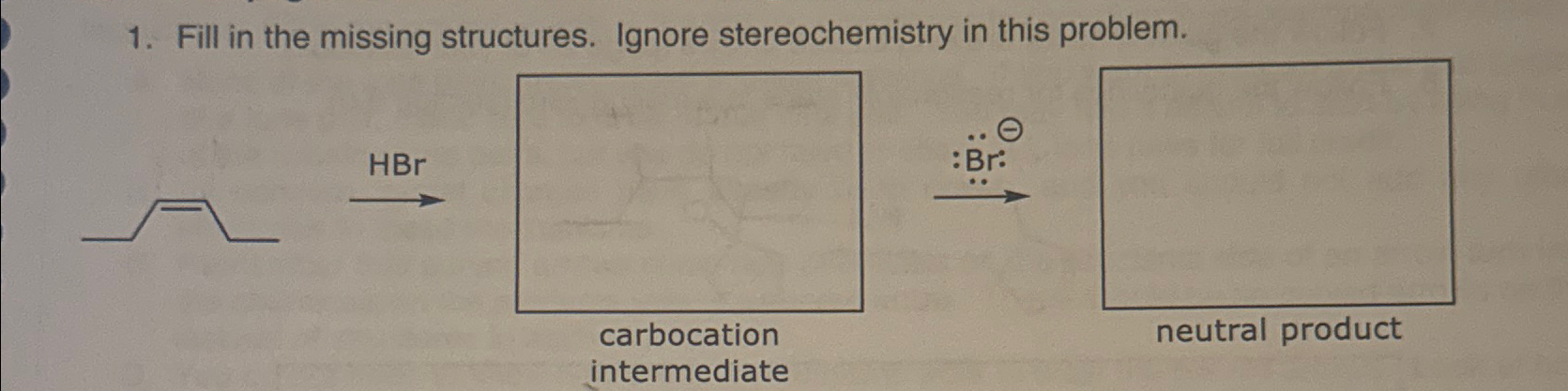 Solved Fill in the missing structures. Ignore | Chegg.com