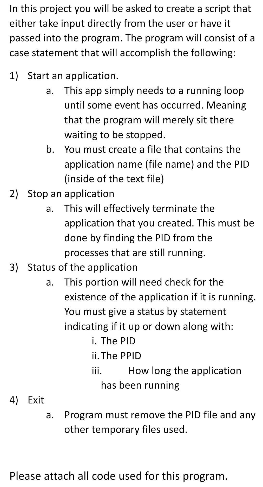 Solved In this project you will be asked to create a script | Chegg.com