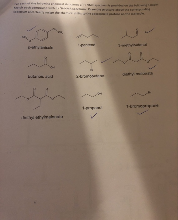 Solved For each of the following chemical structures a | Chegg.com