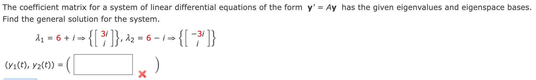 Solved The coefficient matrix for a system of linear | Chegg.com
